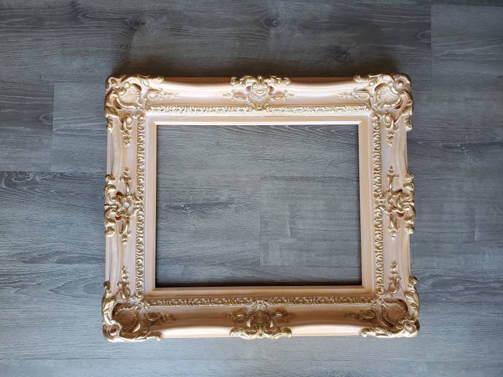 12x16 Original picture frame, decorative baroque shabby chic ornate fr ...